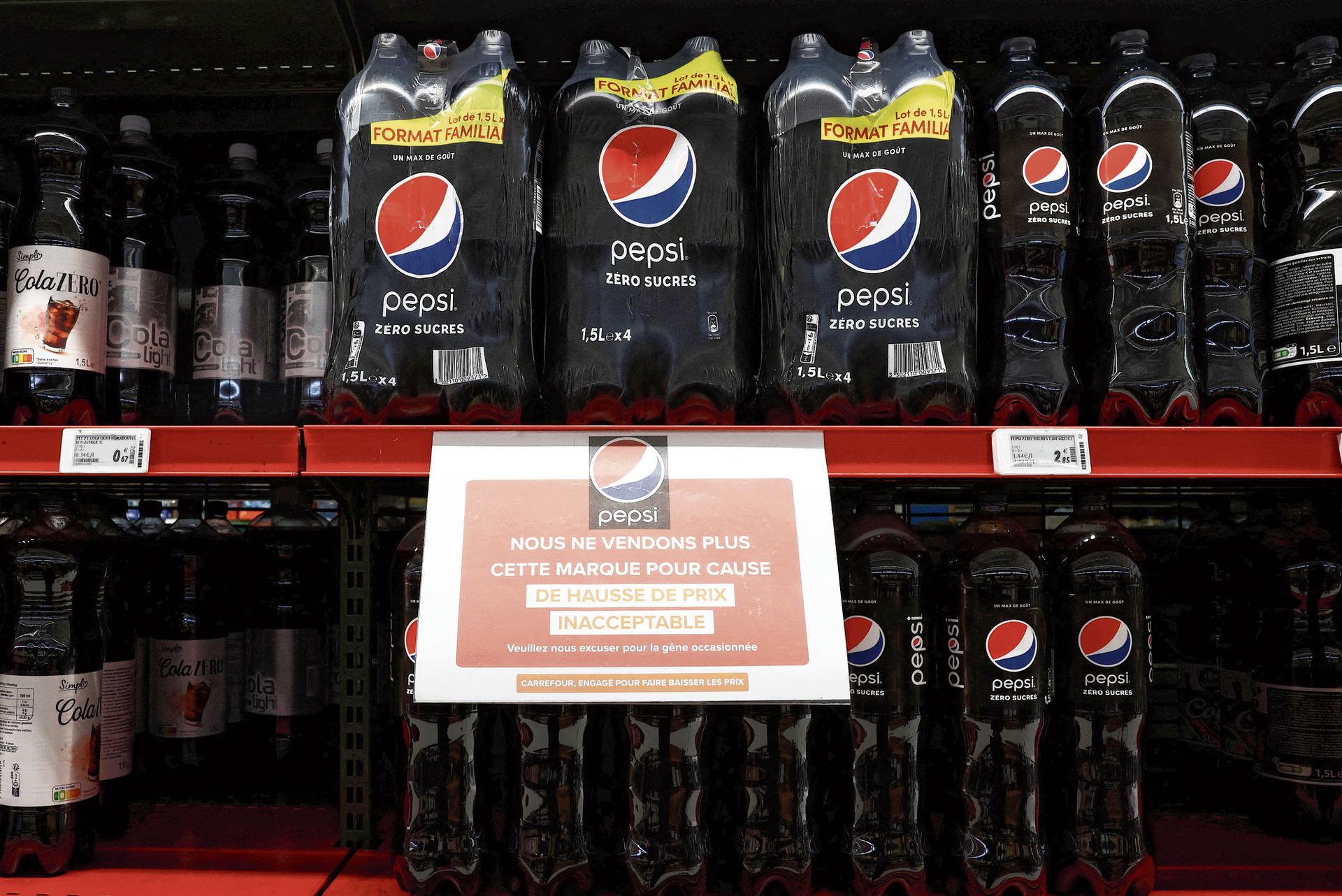 Carrefour haalt merken PepsiCo uit de schappen - NRC
