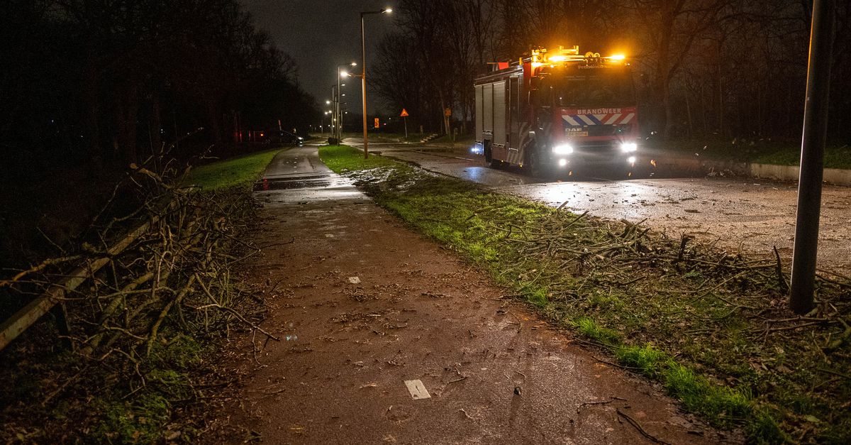 Storm Henk veroorzaakt op veel plekken in Nederland overlast - NRC