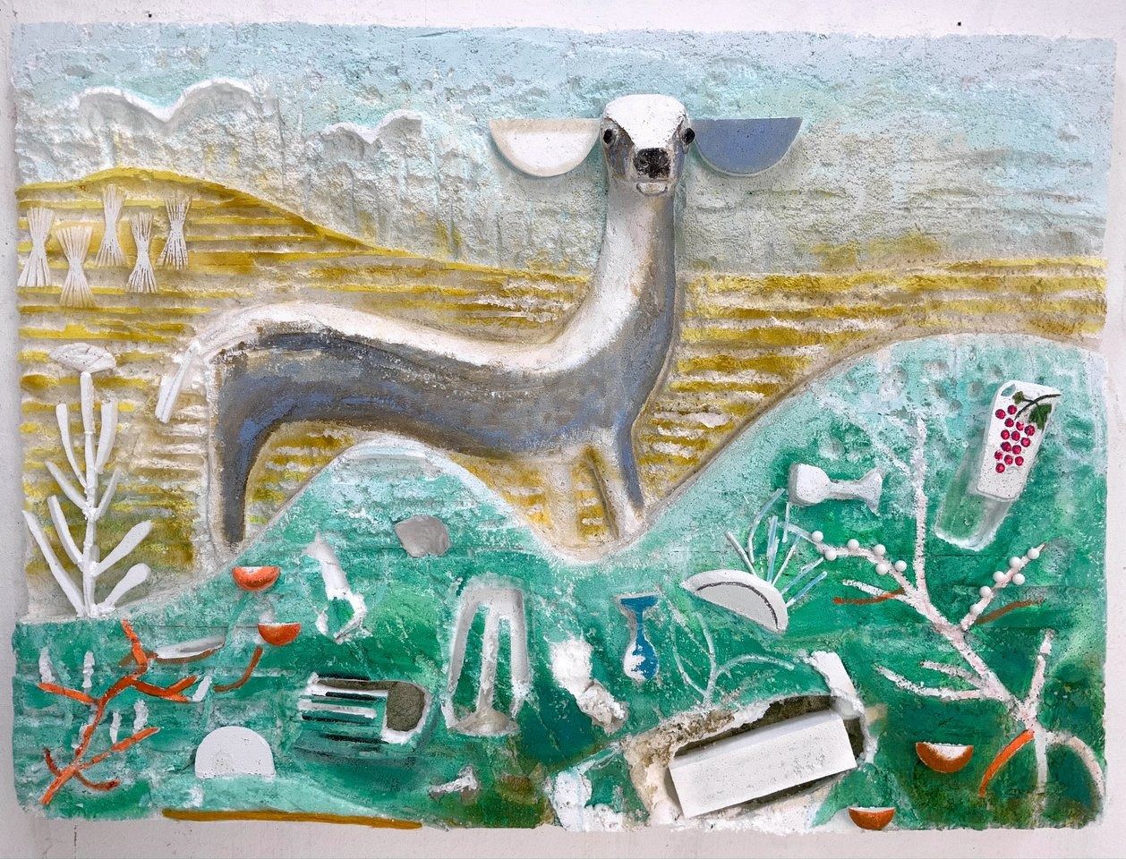 Betoverend mooie reliëfs van piepschuim zijn niet té zoetsappig - NRC