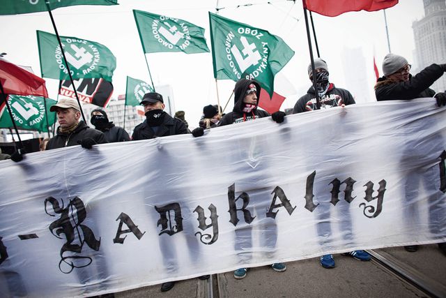 Extreem-rechts marcheert in Polen - NRC