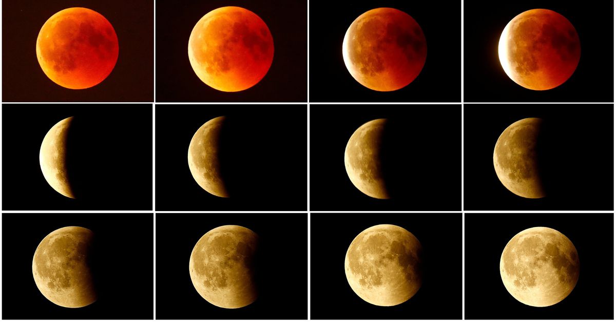 De maan kleurt maandagochtend rood - NRC