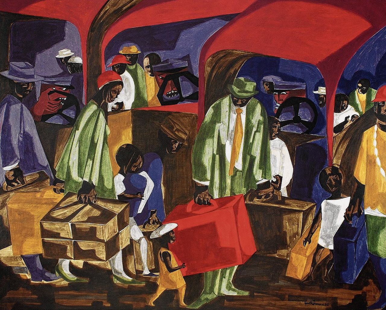 Jacob Lawrence schilderde Jimmy Carter bij diens inauguratie. Alleen ...