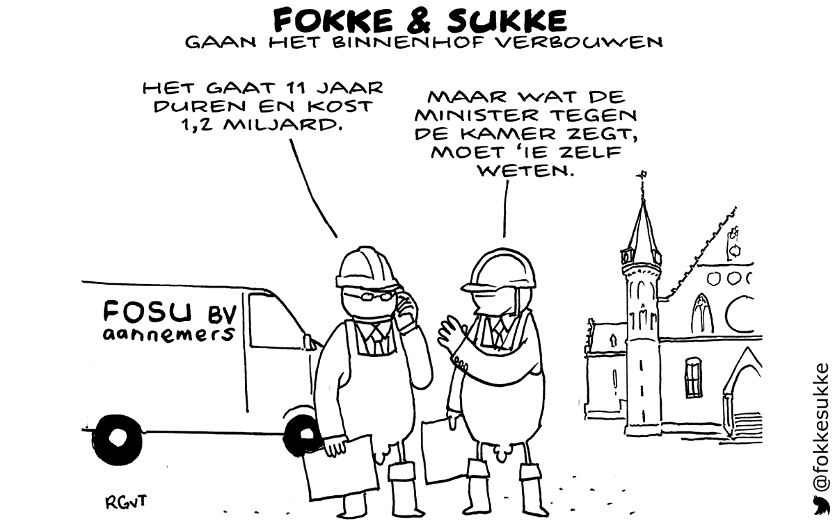 Fokke & Sukke gaan het binnenhof verbouwen - NRC