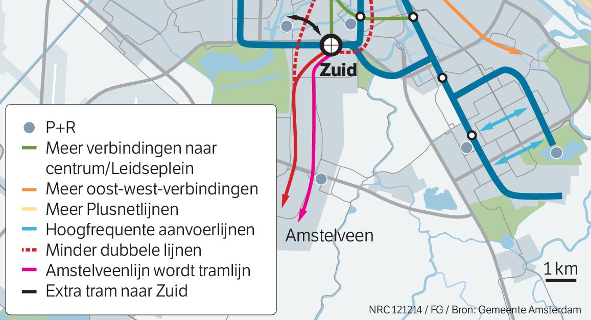 Door Noord/Zuidlijn verandert ook het ov boven de grond - NRC