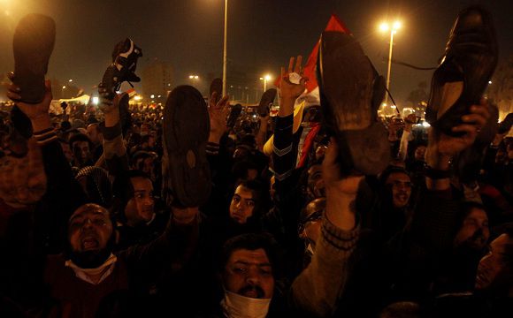 Demonstranten Tahrir-plein moeten niks hebben van concessies leger - NRC