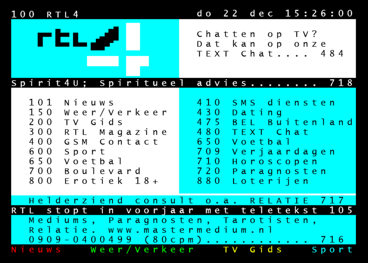 RTL stopt met teletekst - NRC