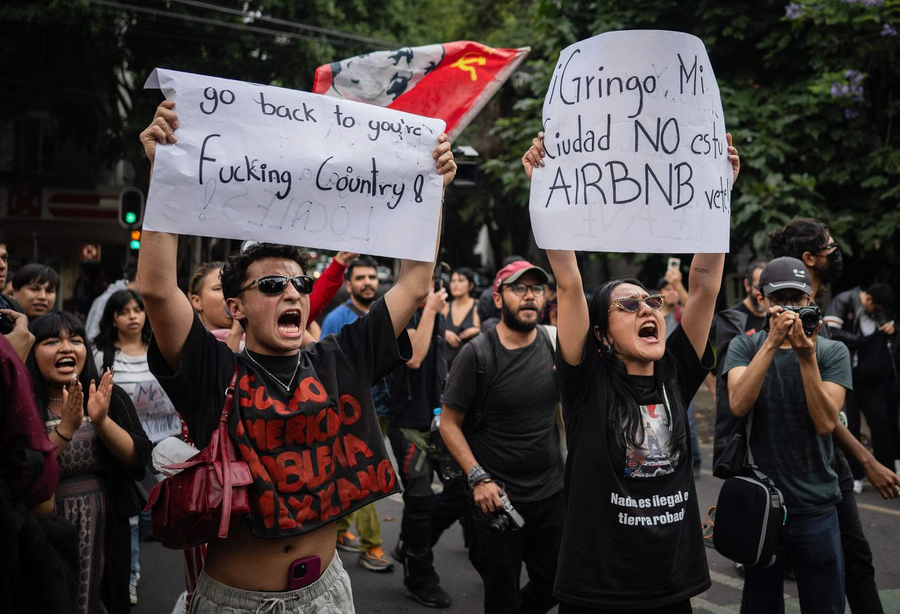 ‘Gringo’s out’ klinkt het in Mexico-Stad. Inwoners zijn gentrificatie ...