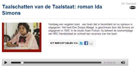 Terugluisteren: Arjen Fortuin in De Taalstaat over Ida Simons - NRC