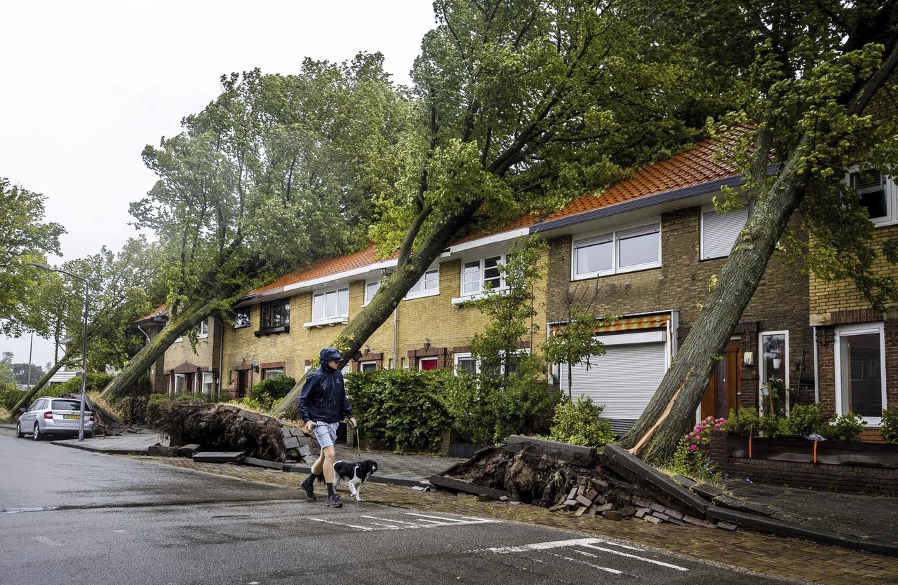 De kracht van zomerstorm Poly in beeld - NRC