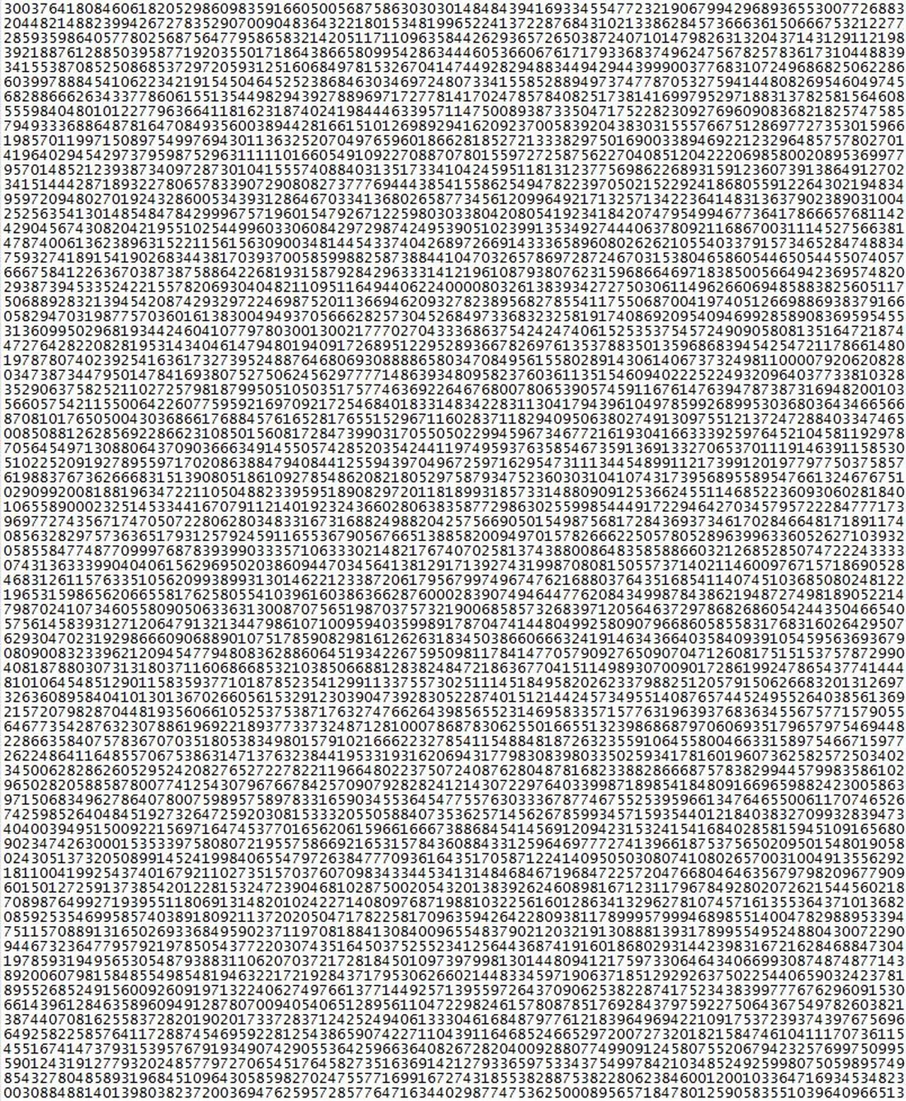 Nieuw record: grootste bekende priemgetal telt 22 miljoen cijfers - NRC