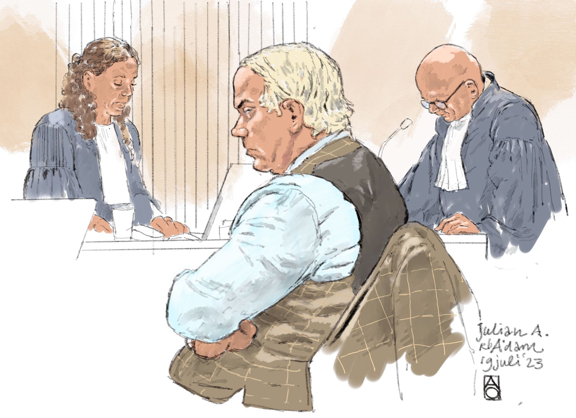Twintig maanden cel voor kunstenaar Julian Andeweg voor aanranding en ...