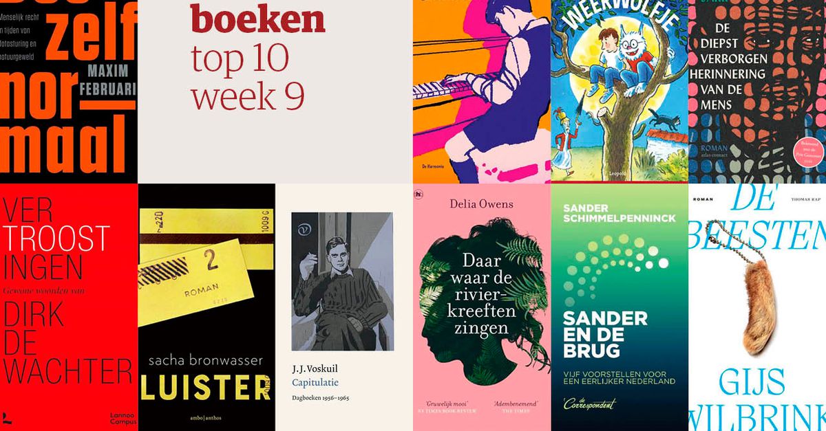 De tien best verkochte boeken van week 9 - NRC