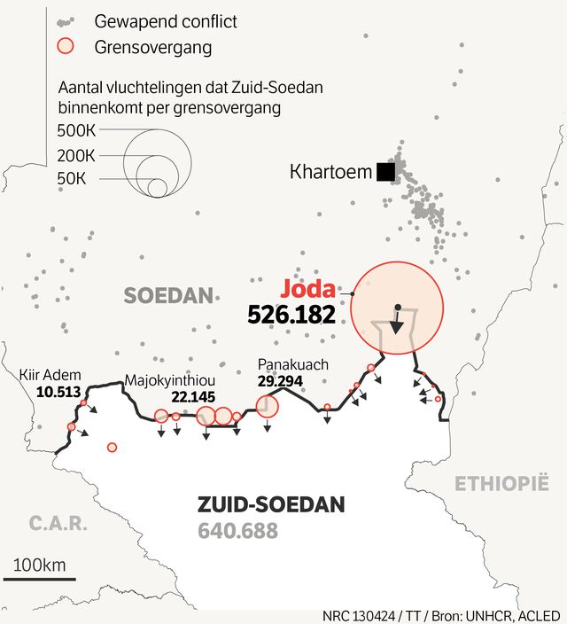 Zuid-Soedanezen waanden zich veilig in Soedan. Nu is het ook daar ...