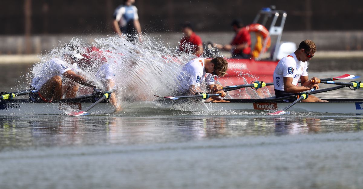 Mannen-dubbelvier pakt goud op WK roeien - NRC