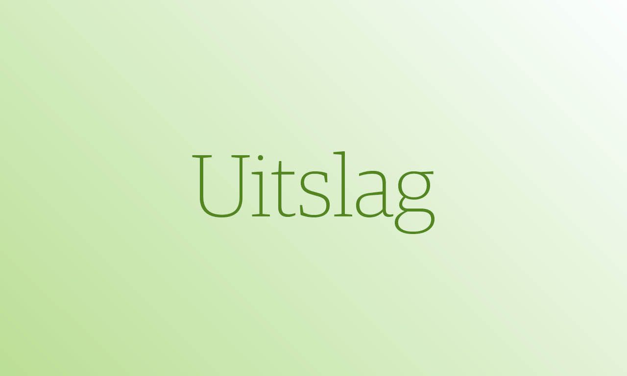 Uitslag is wat de huid, de weegschaal en de stembus met elkaar gemeen ...