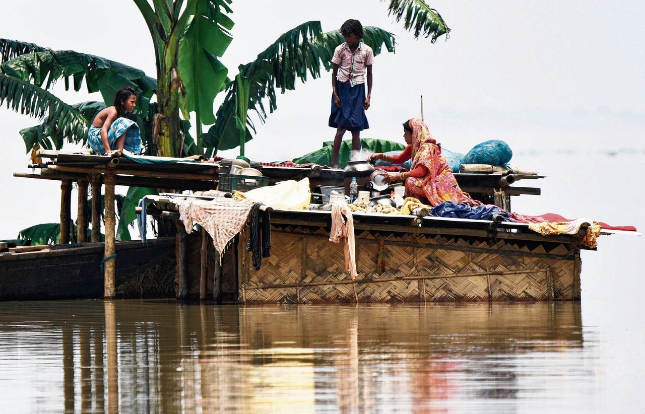 Moesson Minstens 180 doden in Zuid-Azië - NRC