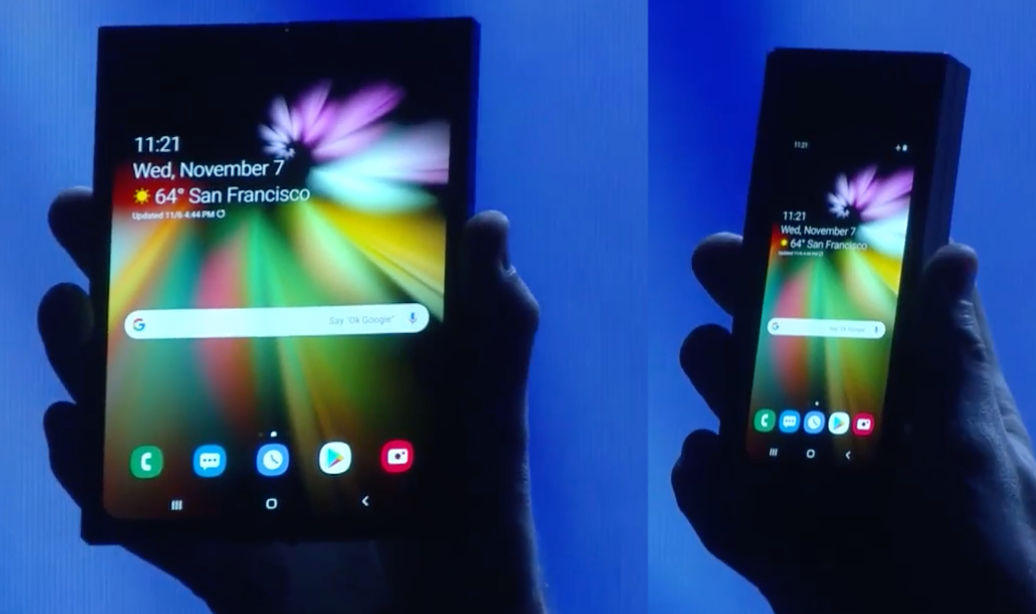 Samsungs eerste opvouwbare telefoon is nog wel een baksteen - NRC