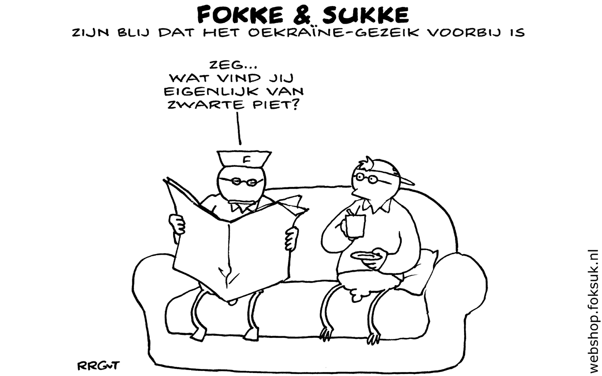 Fokke & Sukke zijn blij dat het oekraïne-gezeik voorbij is - NRC