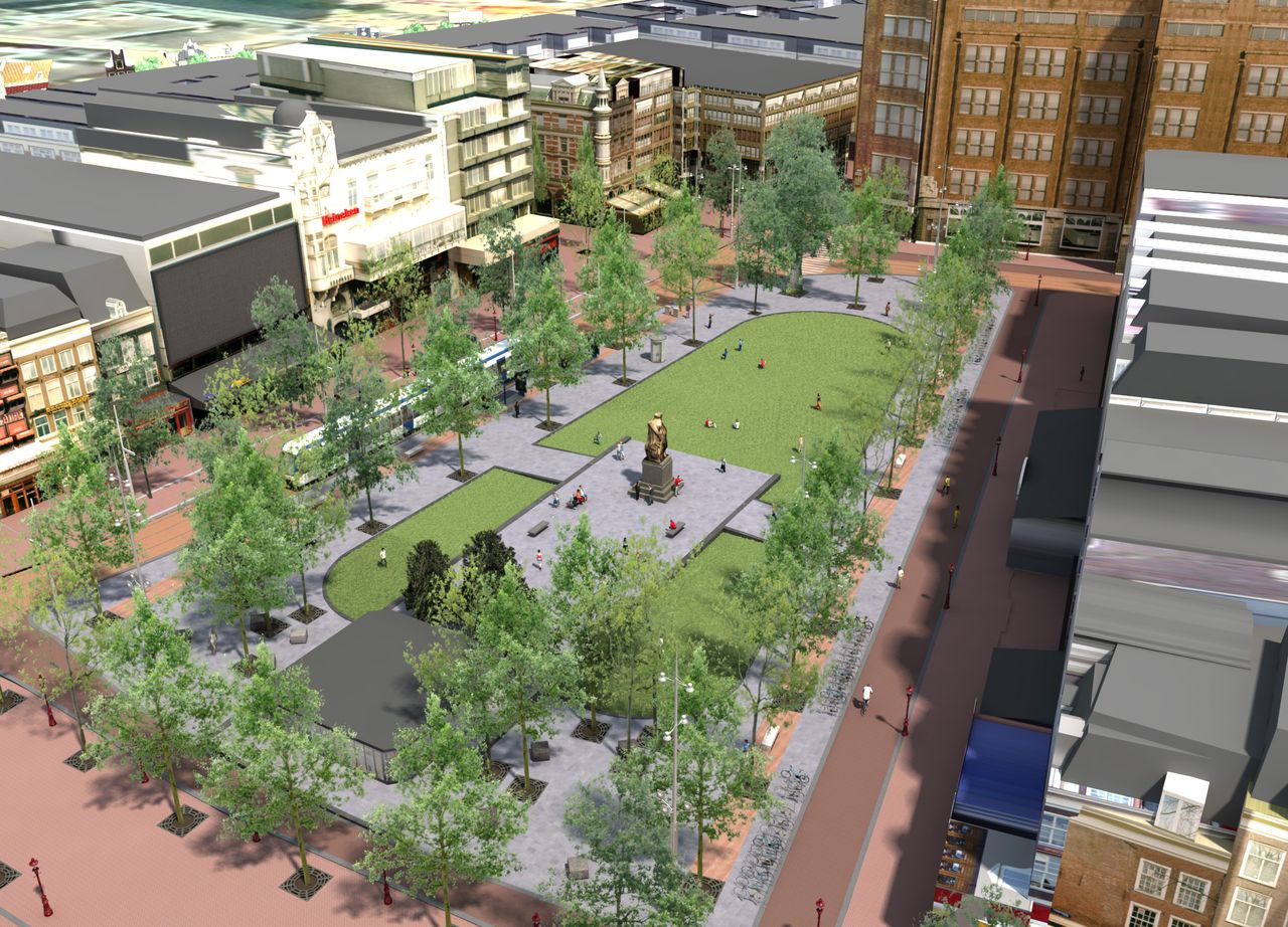 Rembrandtplein wordt grasveld - NRC