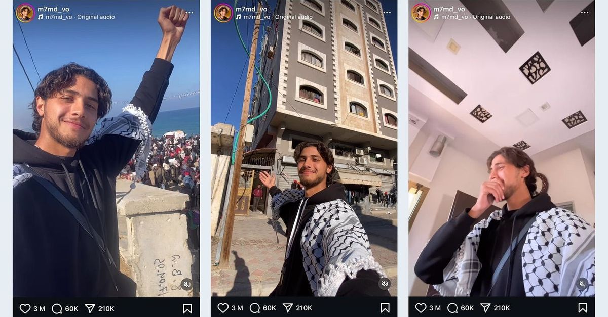 ‘Ik kan het niet geloven’, vlogt Mohamed al-Khalidi bij het zien van ...