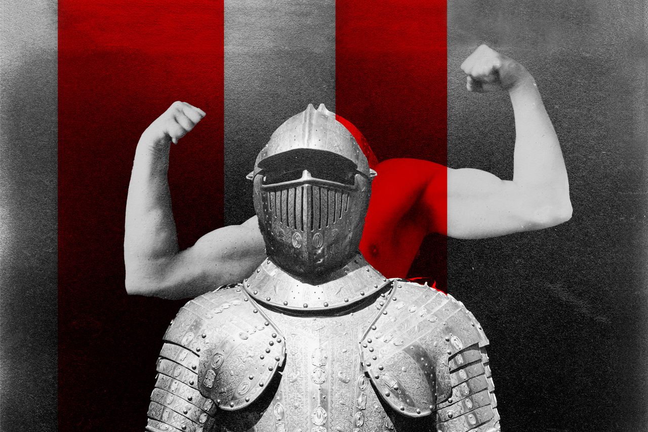 Puberjongens die gespierd willen zijn, zijn een metafoor voor deze tijd ...