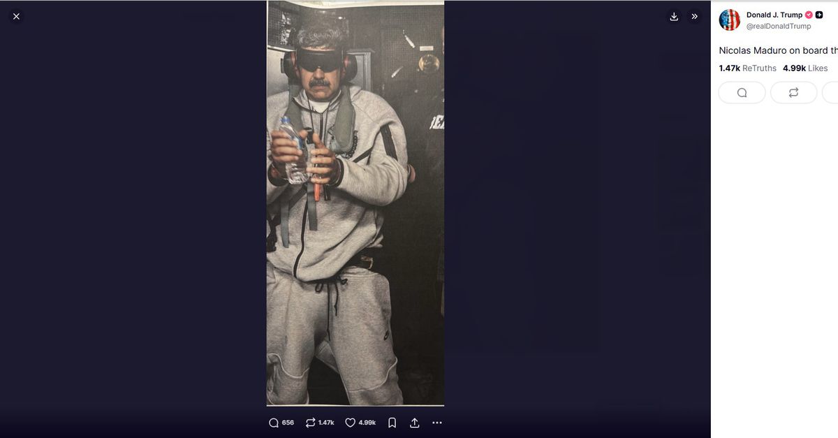 Maduro per schip onderweg naar New York, zegt Trump - NRC