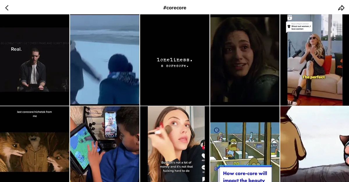 Corecore, de eindbaas van alle TikTok-trends - NRC