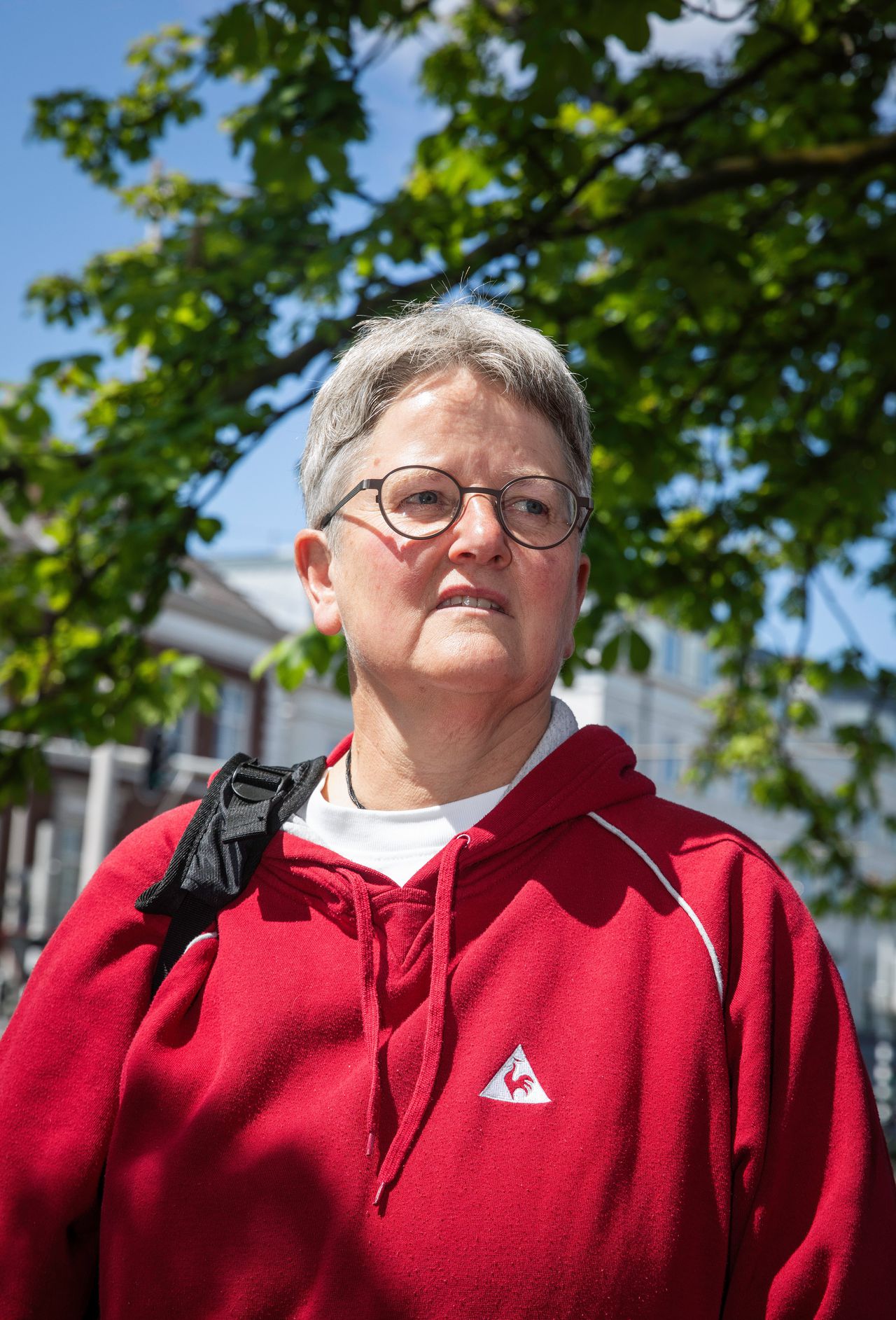 Een rode lijn vóór Gaza en tegen Israëlisch oorlogsgeweld, dwars door Den Haag: ‘Als ik hier ...