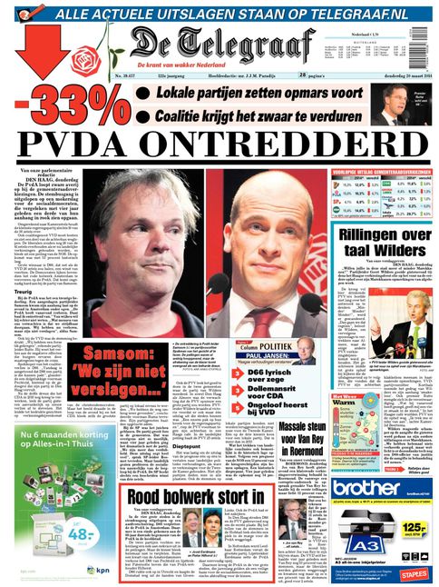 Dit is hoe de kranten de verkiezingsuitslag brengen - NRC