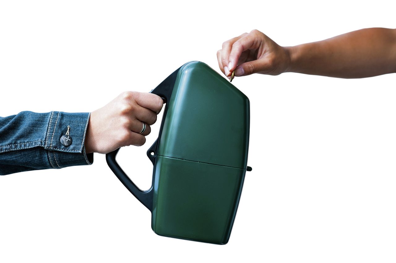 Geen geld voor in de collectebus - NRC