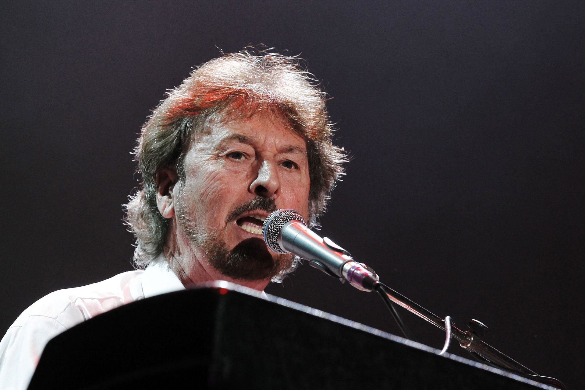 Rick Davies, oprichter en leadzanger Britse rockband Supertramp ...