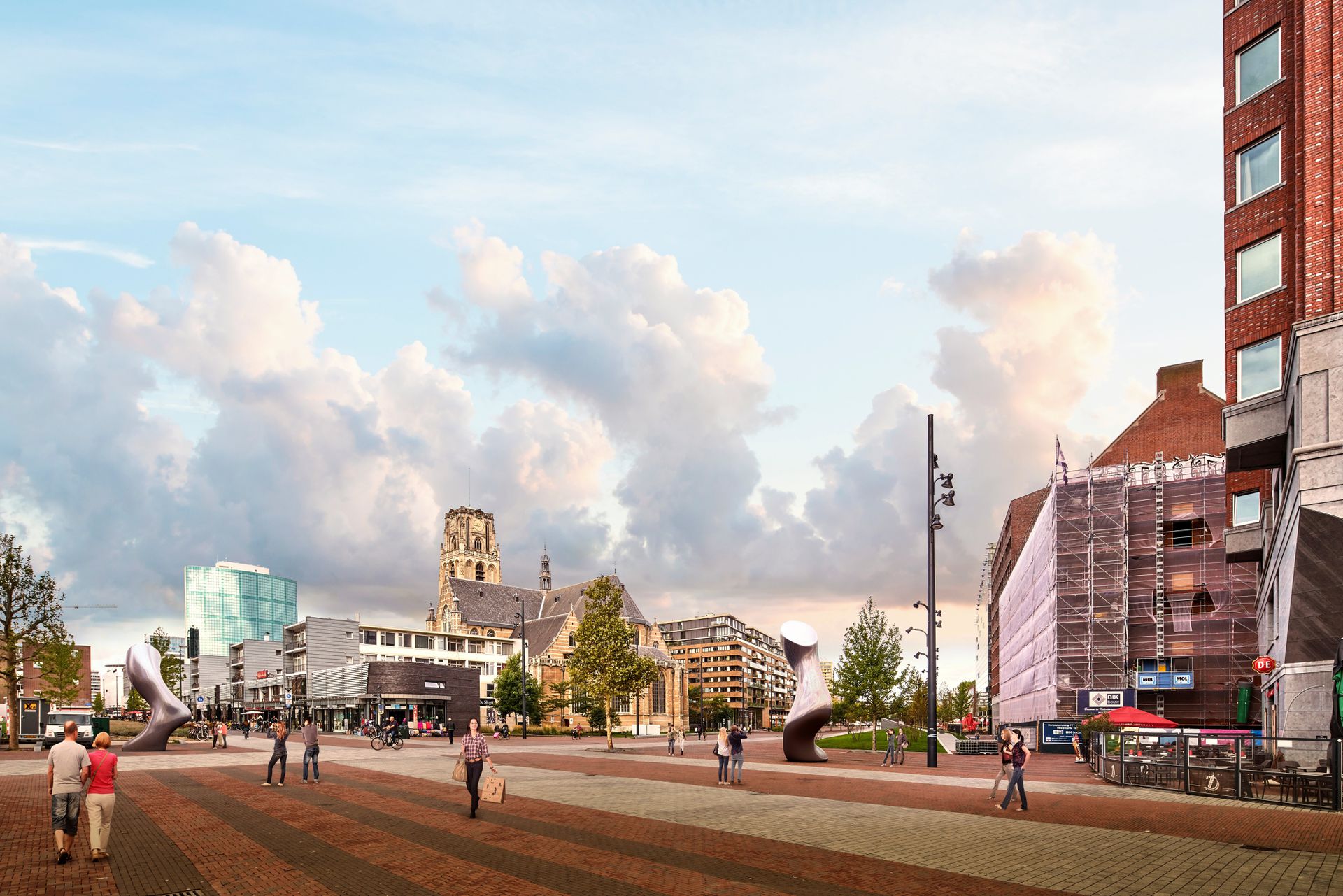 Na 25 jaar een beeld voor de Rotte-dam - NRC