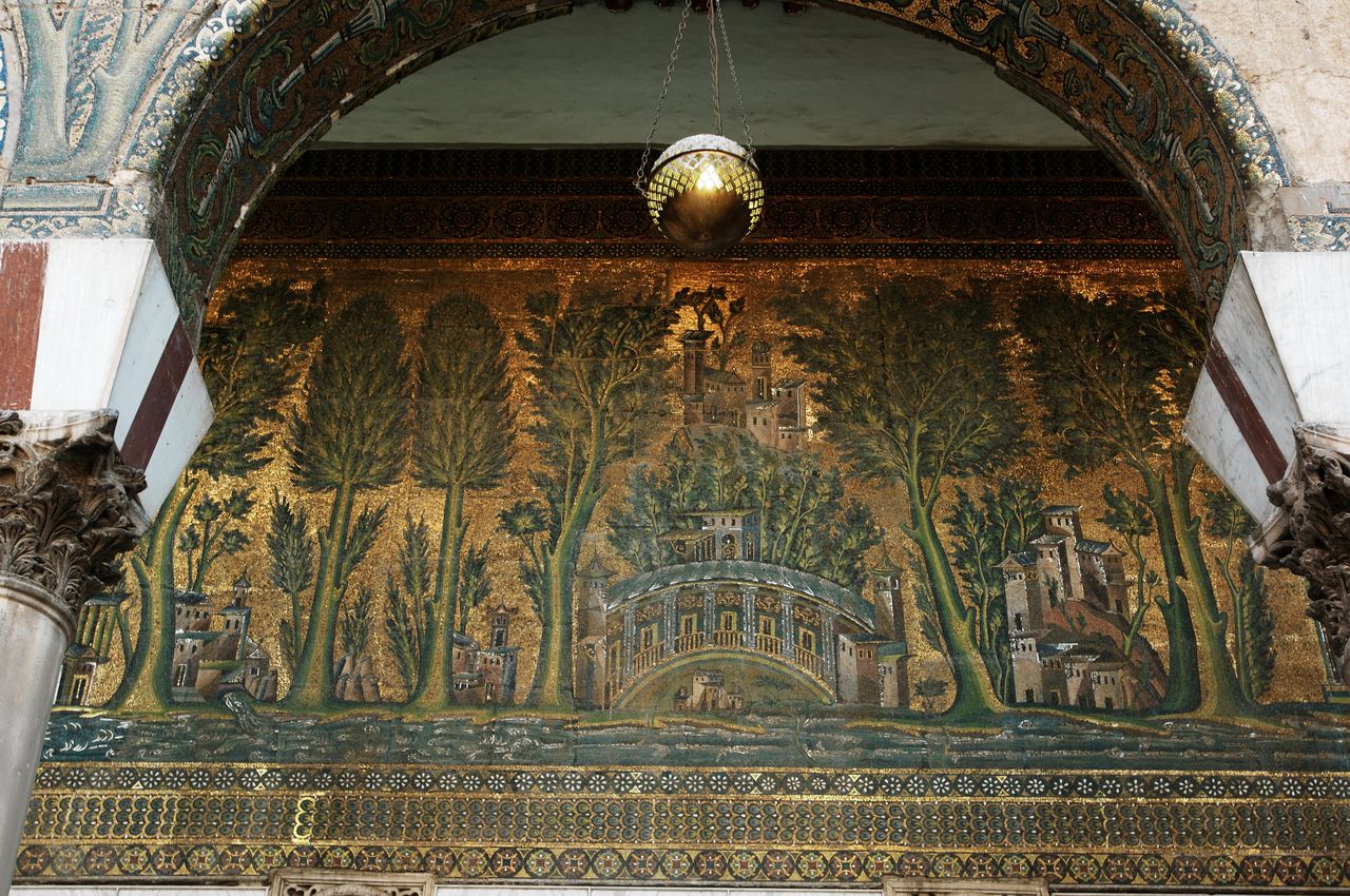 Mozaïekglas moskee Damascus kwam uit Egyptische woestijn - NRC