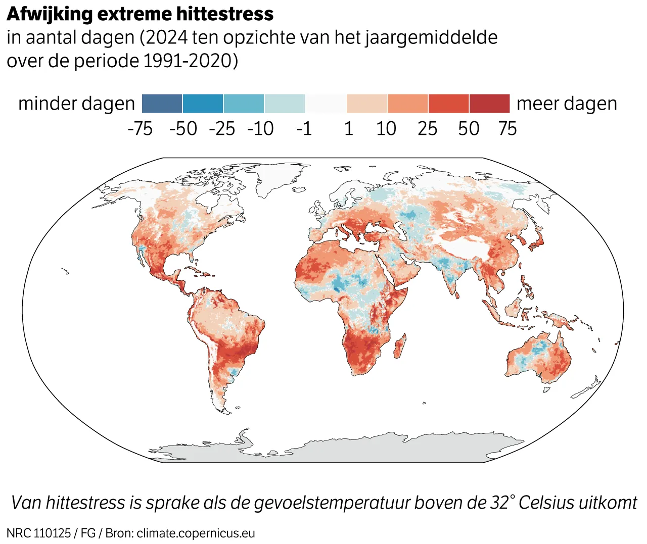 De aarde is in 2024 door de 1,5 graden opwarming gegaan – de 2 graden ...