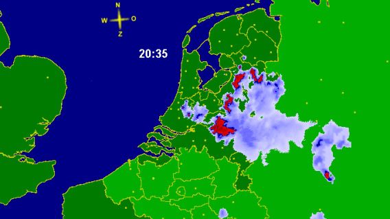 KNMI waarschuwt voor extreem weer - vanavond onweer en hagel - NRC