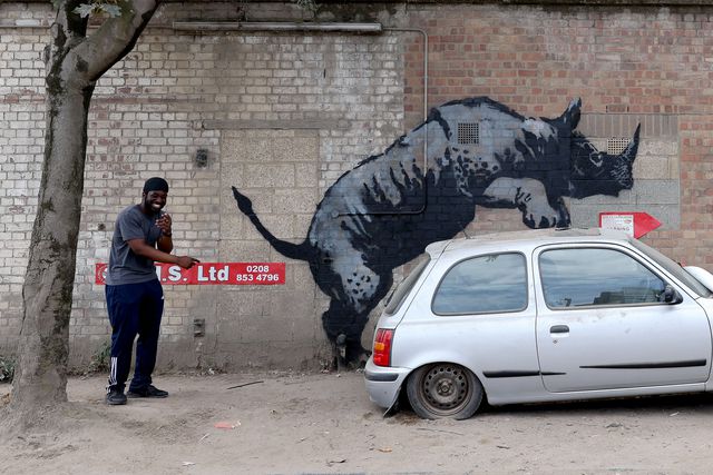 Acht dagen, acht nieuwe Banksy’s. Maar waarom? - NRC
