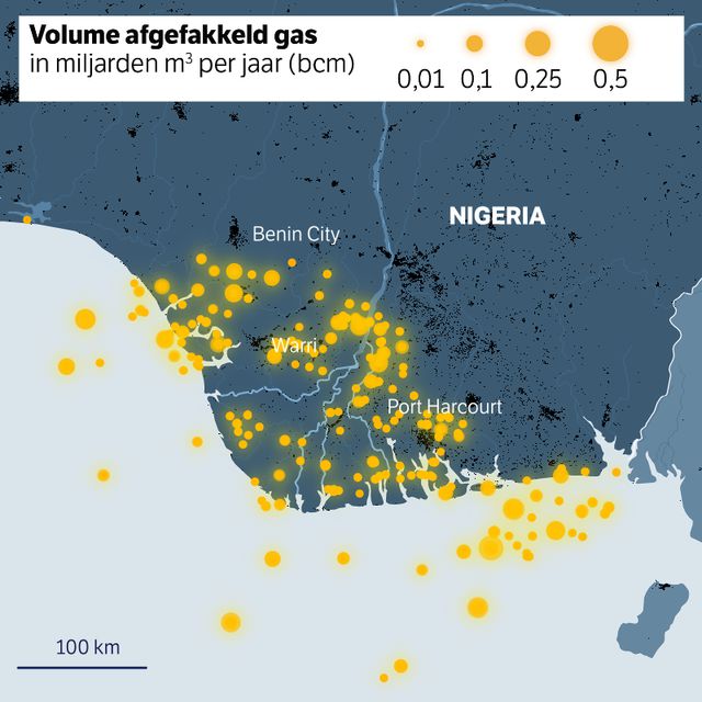 Shell verlaagt z’n gasuitstoot door olievelden in Nigeria af te stoten ...