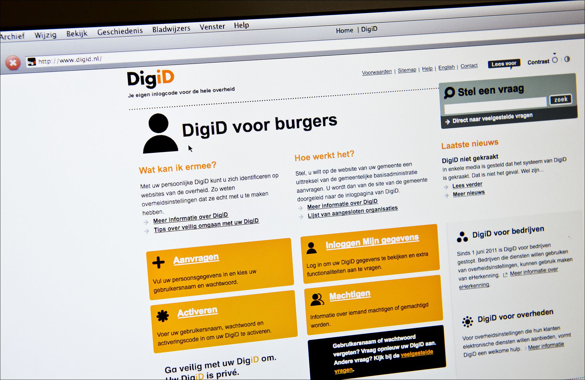 Opvolger DigiD gepresenteerd - ‘eID’ moet veiliger zijn - NRC