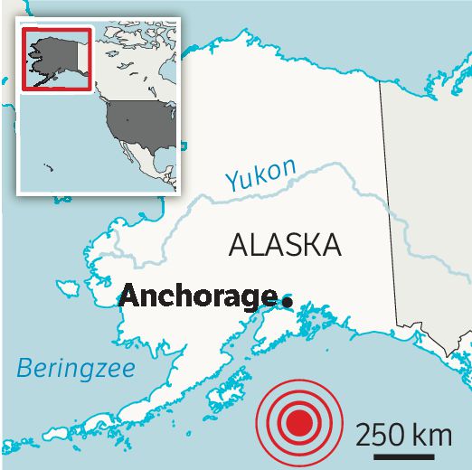 Zware aardbeving bij Alaska, tsunamiwaarschuwing afgegeven - NRC