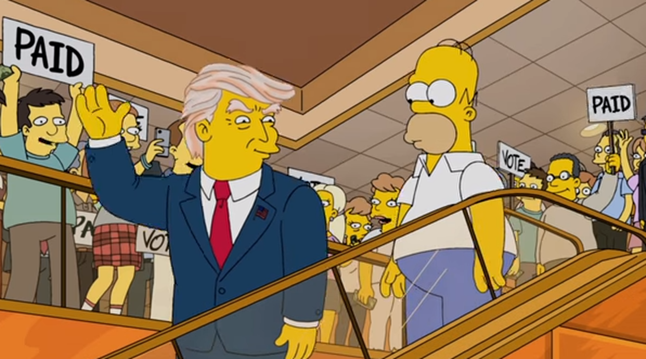 The Simpsons in 2000: pas op voor Trump als president - NRC