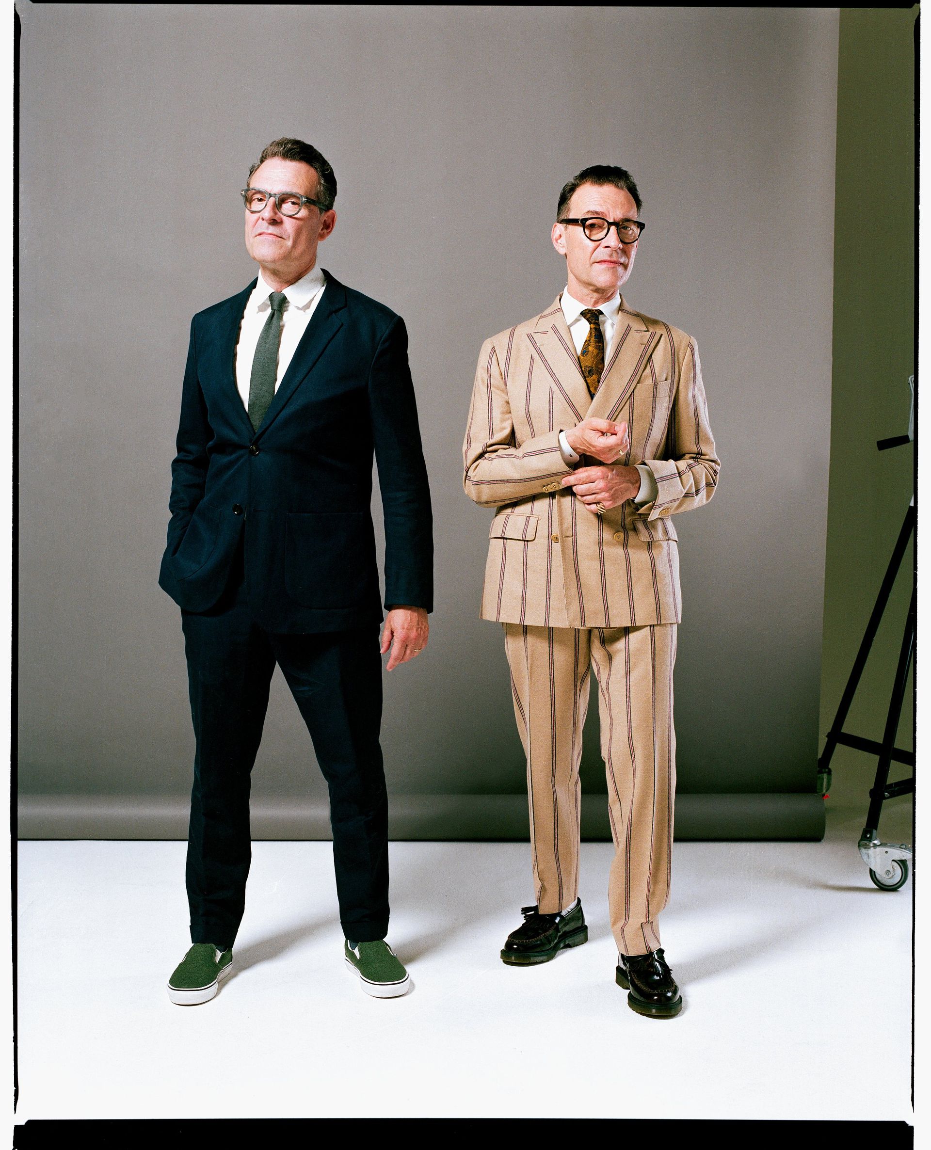 Jazzmuzikant Benjamin Herman en zijn tweelingbroer Jonathan dragen ...