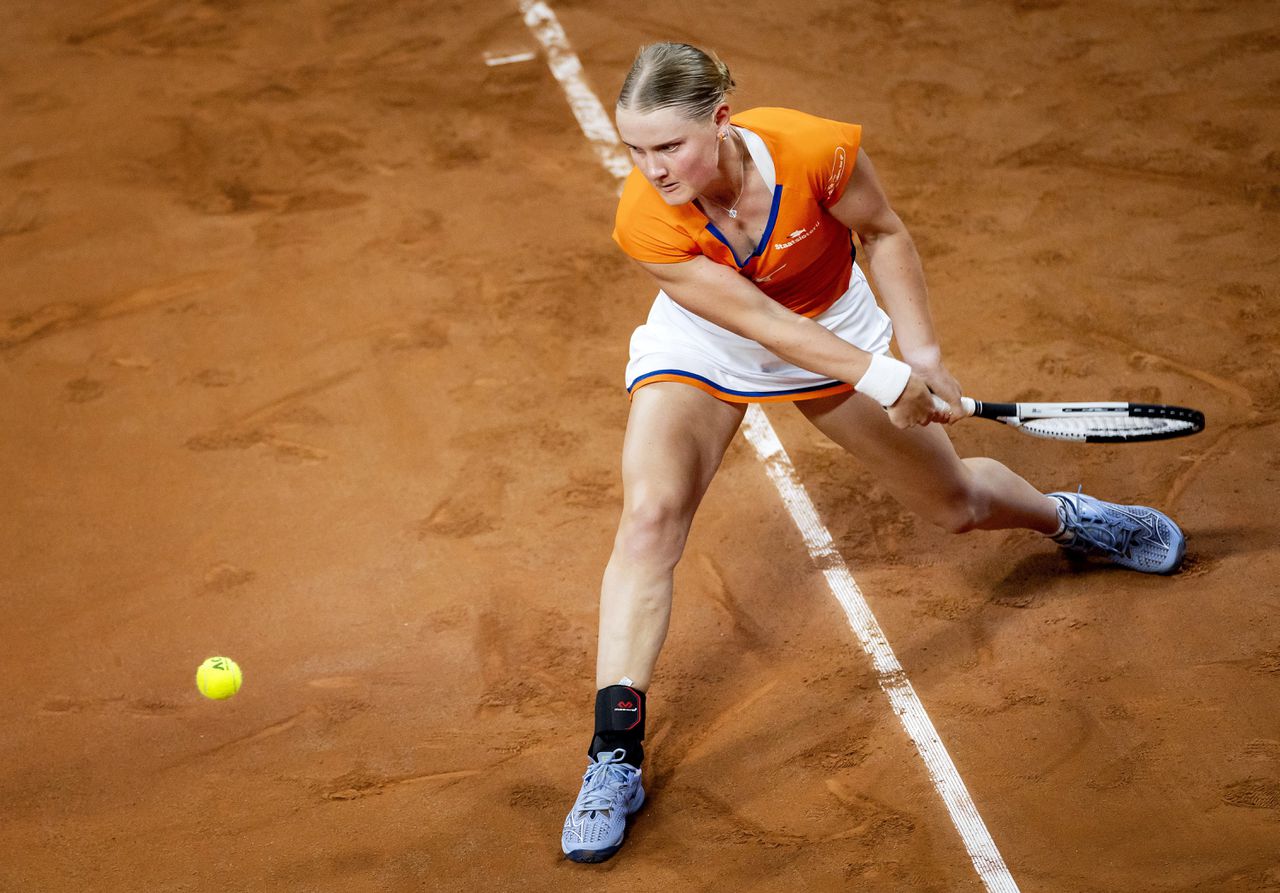 Tennisster Suzan Lamens voelt zich steeds beter thuis op de grote ...