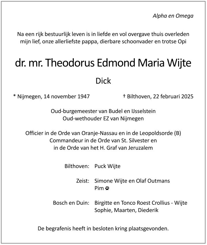 Lijst van personen overleden in februari 2025 - Wikipedia