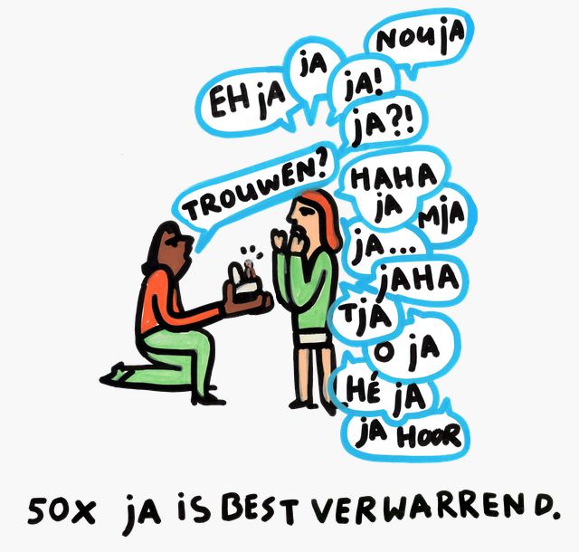 Nou ja zeg! In de spreektaal wemelt het van de tussenwerpsels, maar ...