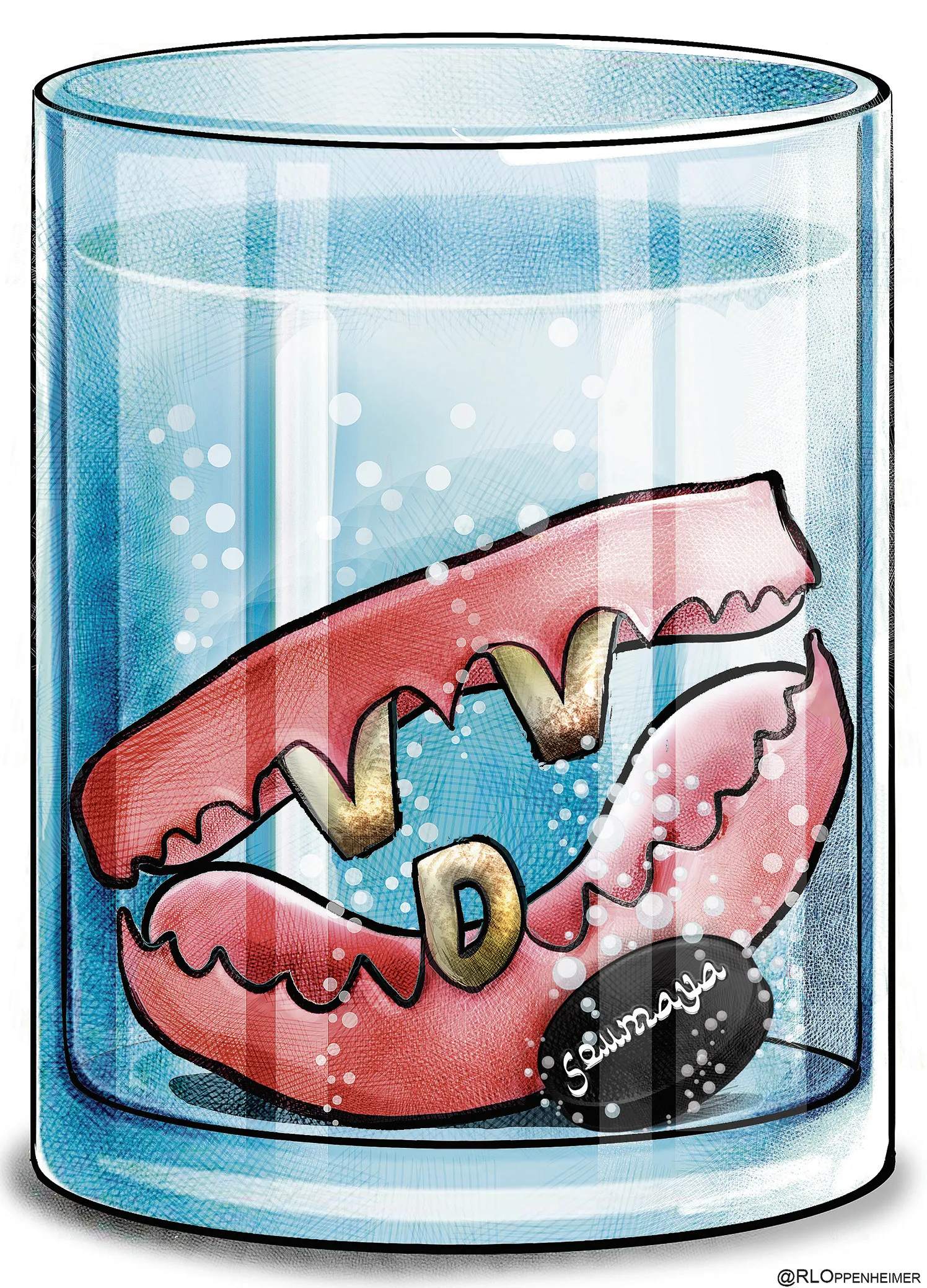 Ruben Oppenheimer – cartoon vals gebit