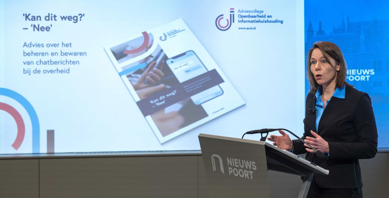 Adviescollege: bewaar chatberichten van belangrijke politici en ambtenaren centraal - NRC
